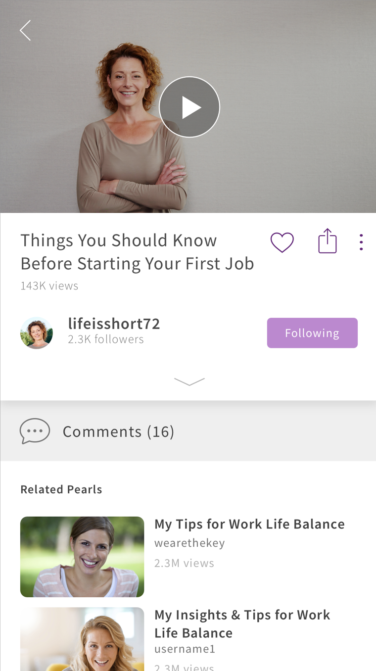 Pearls App – Share your memories…